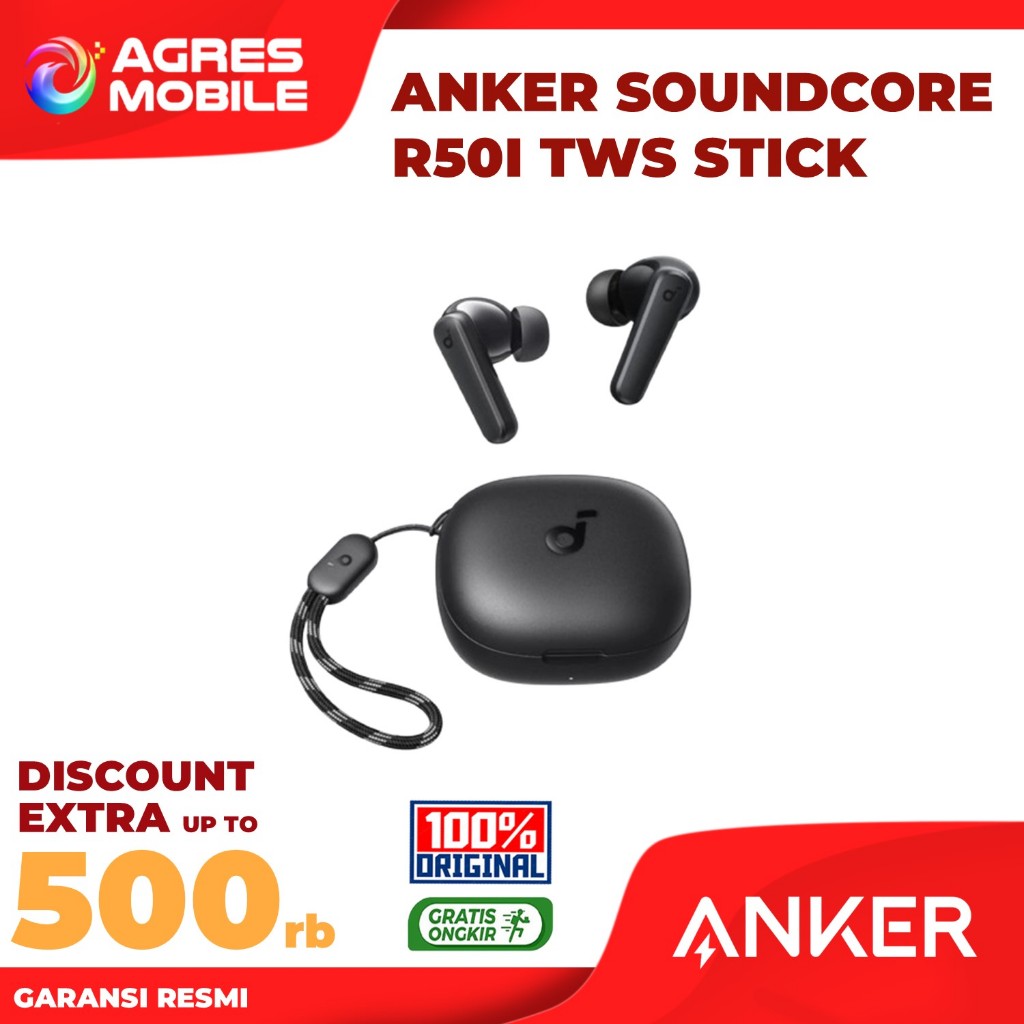 Jual ANKER SOUNDCORE R50I TWS STICK EARPHONE WIRELESS BLUETOOTH 5.3 A3949 | Shopee Indonesia