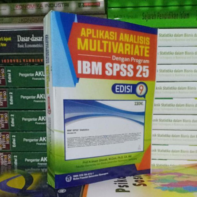 Jual KODE D39E Aplikasi Analisis Multivariate dengan program IBM SPSS 25 edisi 9 by profH Imam ...