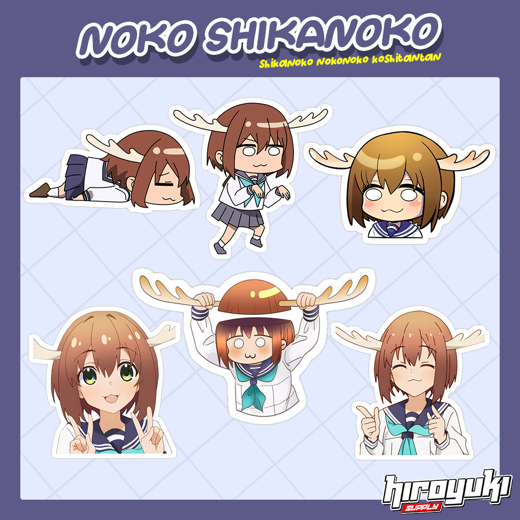Jual Sticker Anime Shikanoko Nokonoko Koshitantan Nokotan | Shopee ...