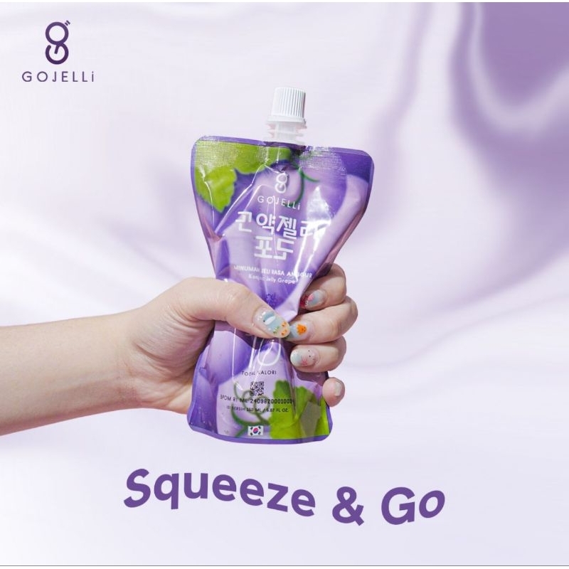 Jual GOJELLI- Konjac Jelly Drink Korea Anggur 1 BOX isi 10 Pouch ...