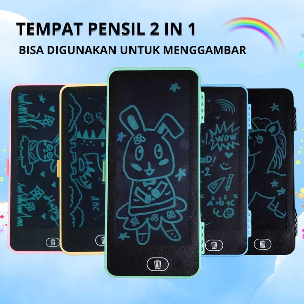 Jual Drawing Box Kotak Pensil Dan Papan Coret Kreatif Anak Dengan ...