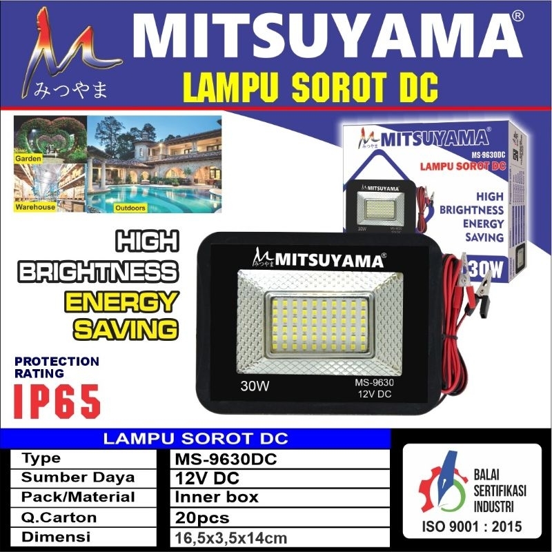 Jual Lampu Sorot LED DC 30 Watt Lampu Sorot DC 30Watt Cahaya Putih Kuning Hijau Merah Lampu ...