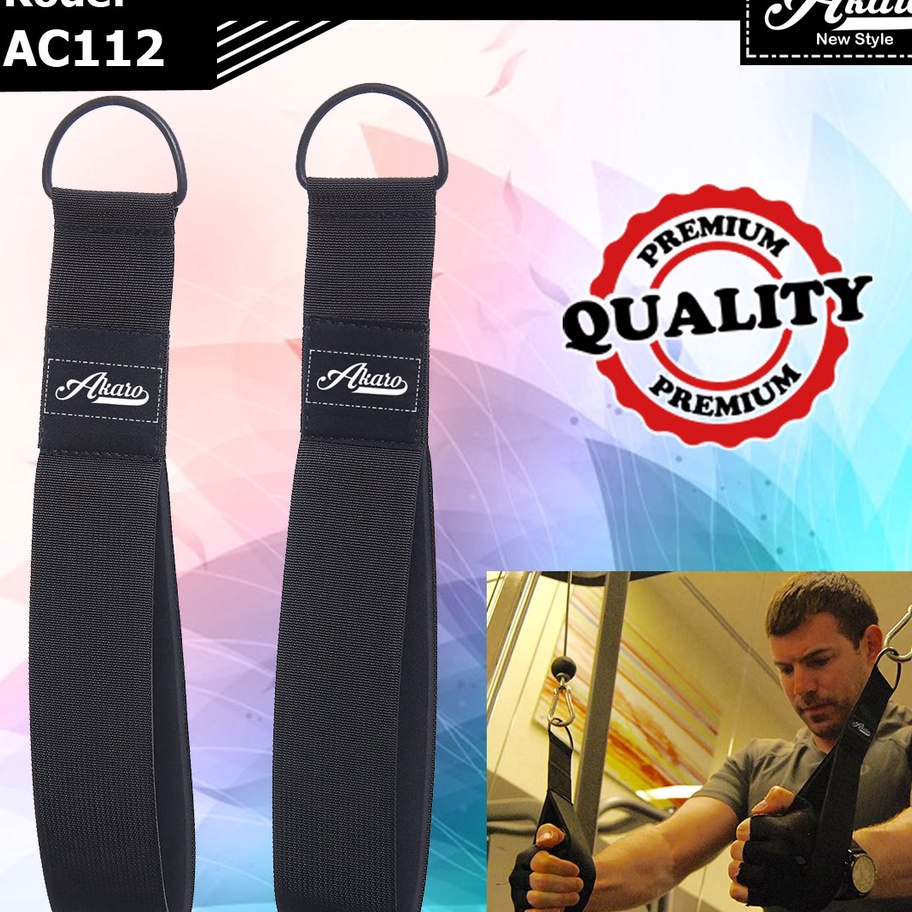 Jual HARGA TERJUN BEBAS Strap Gym Handle AC112 untuk Tali Tricep Gym Fitness Strap Gym Tali ...