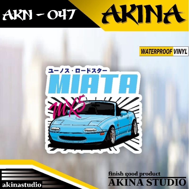 Jual sticker vinyl anti air mazda miata rx5 blue | stiker vinyl anti ...