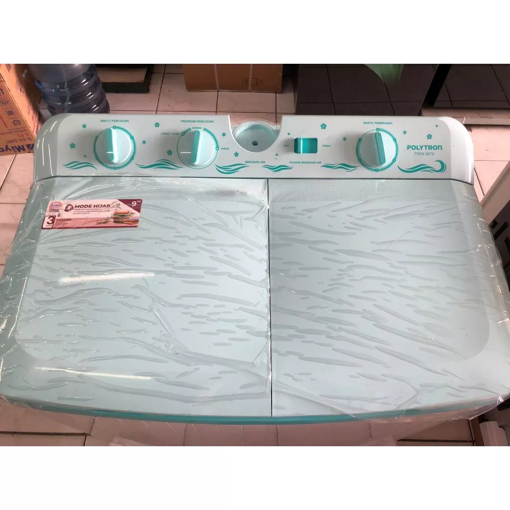 Jual MESIN CUCI POLYTRON 8 KG HIJAB SERIES PWM-8076 8KG PWM8076 PWM ...