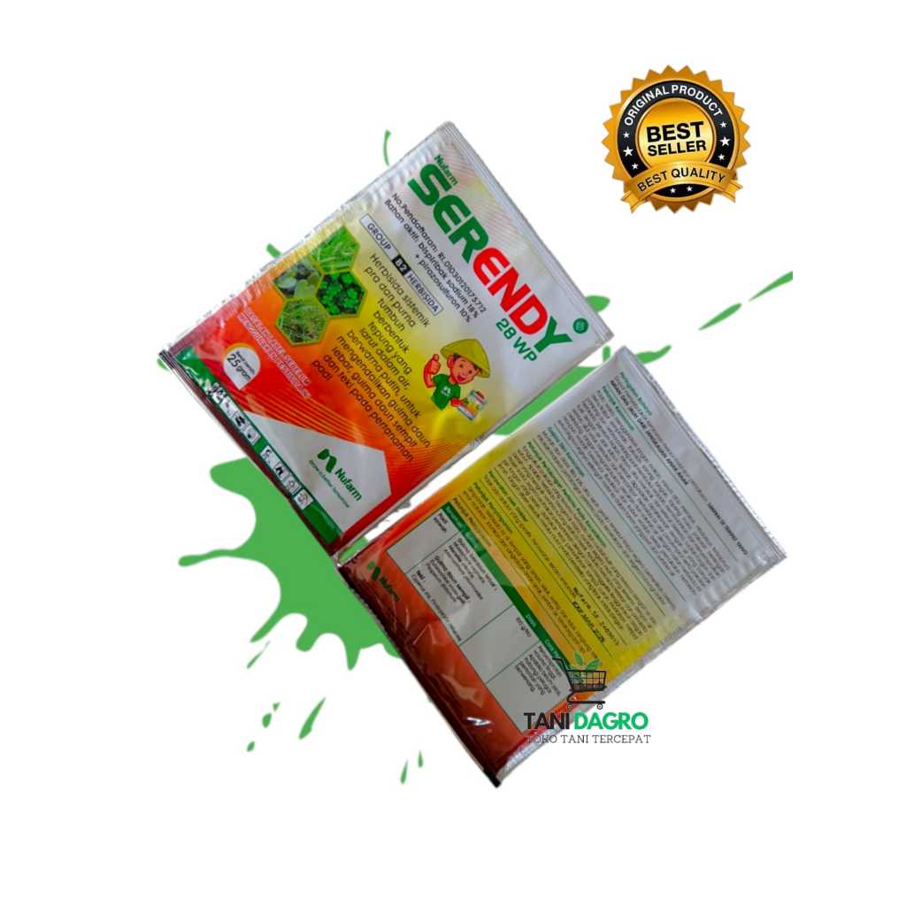 Jual HERBISIDA SELEKTIF PADI SERENDY 28 WP - mengendalikan gulma daun ...