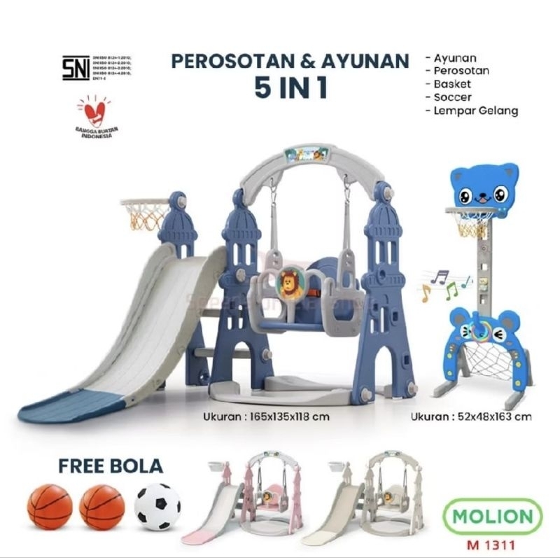 Jual MOLION Perosotan Ayunan SNI Seluncuran Mainan Prosotan Anak Murah ...