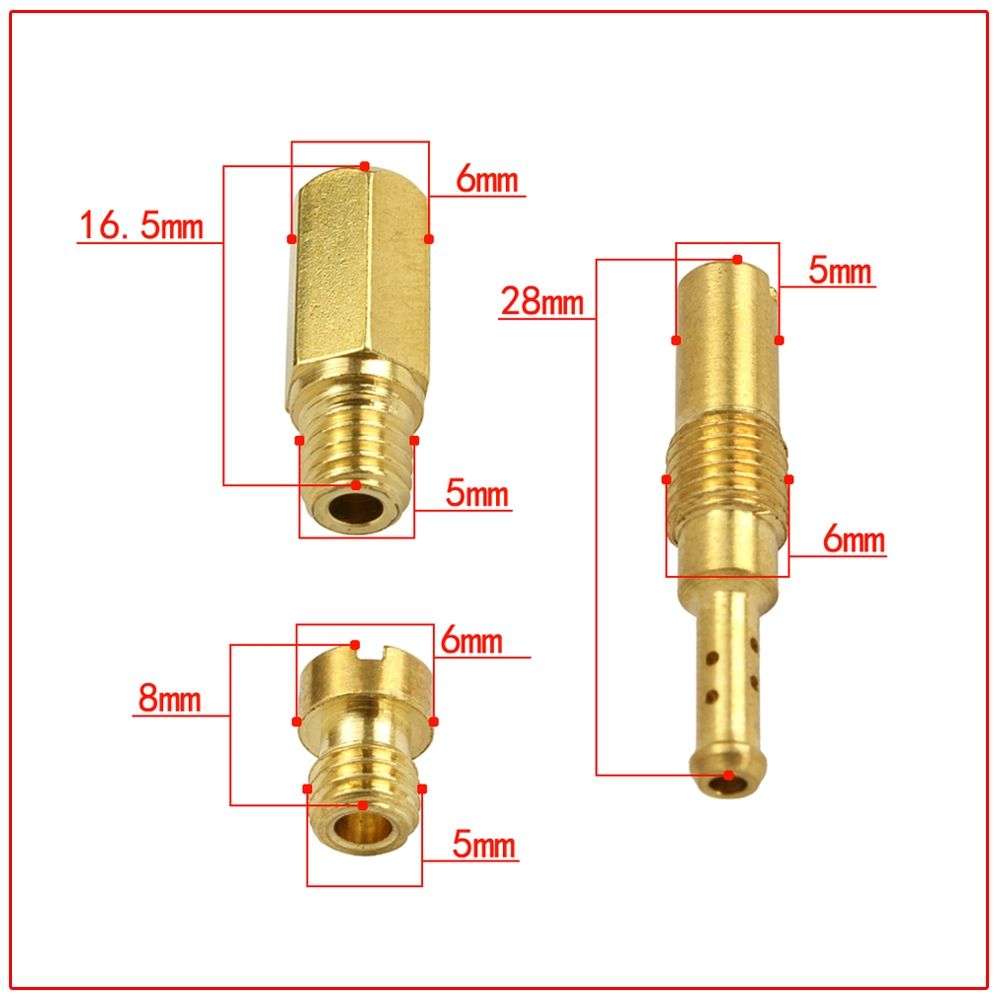 Jual Set Mortorcycle Main Slow/Pilot Jet Scooter 20Pcs/ PWK PE Needle Jarum PWL PWM OKO CVK EVO ...
