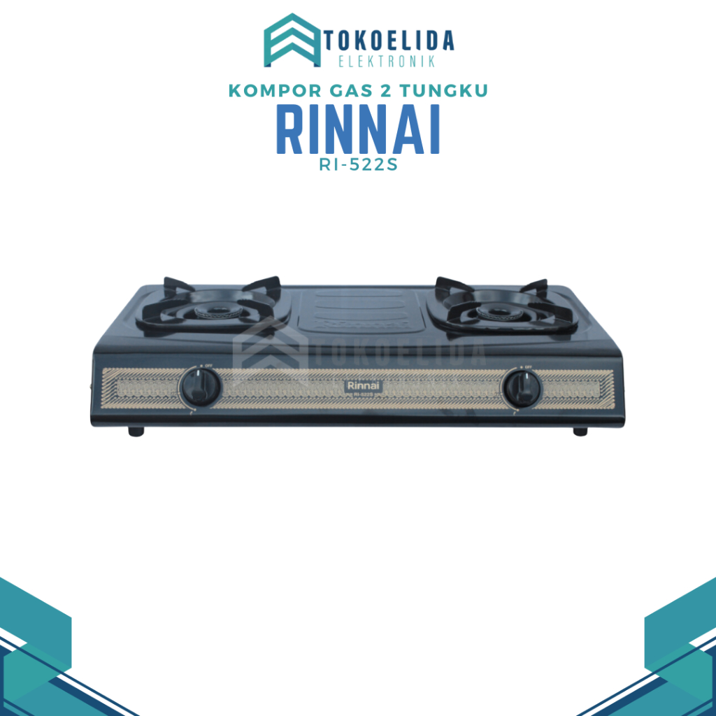 Jual Rinnai Kompor gas 2 tungku Rinnai RI-522 S | Shopee Indonesia