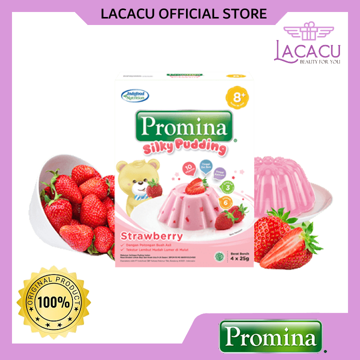 Jual Promina Pudding Strawberry 100 GR | Snack Bayi | Cemilan Anak ...