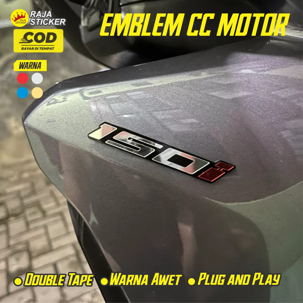 Jual EMBLEM CC KECIL MOTOR 2PCS STIKER CC 3D 110i/125i/150i/155i/160i ...