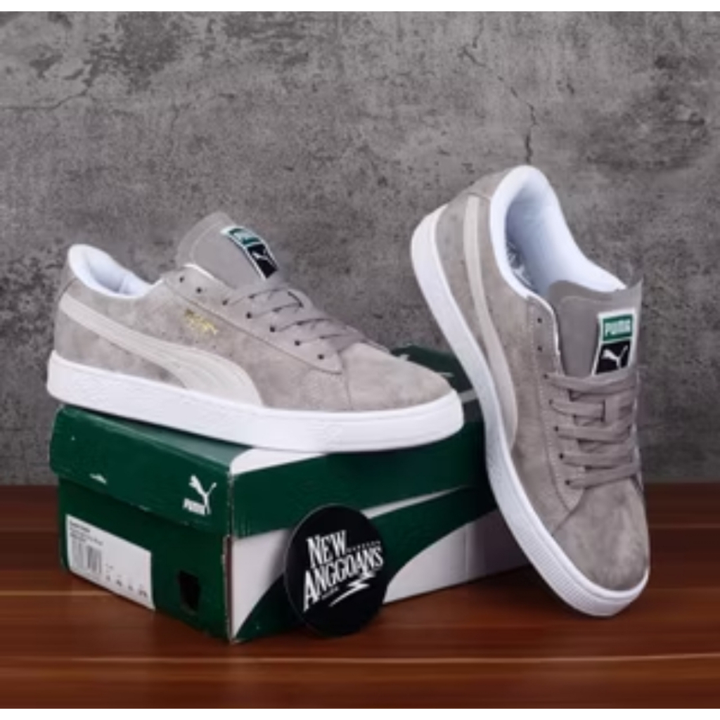Jual Rp 1 Rupiah Puma Suede Classic grey lus putih Original Official ...