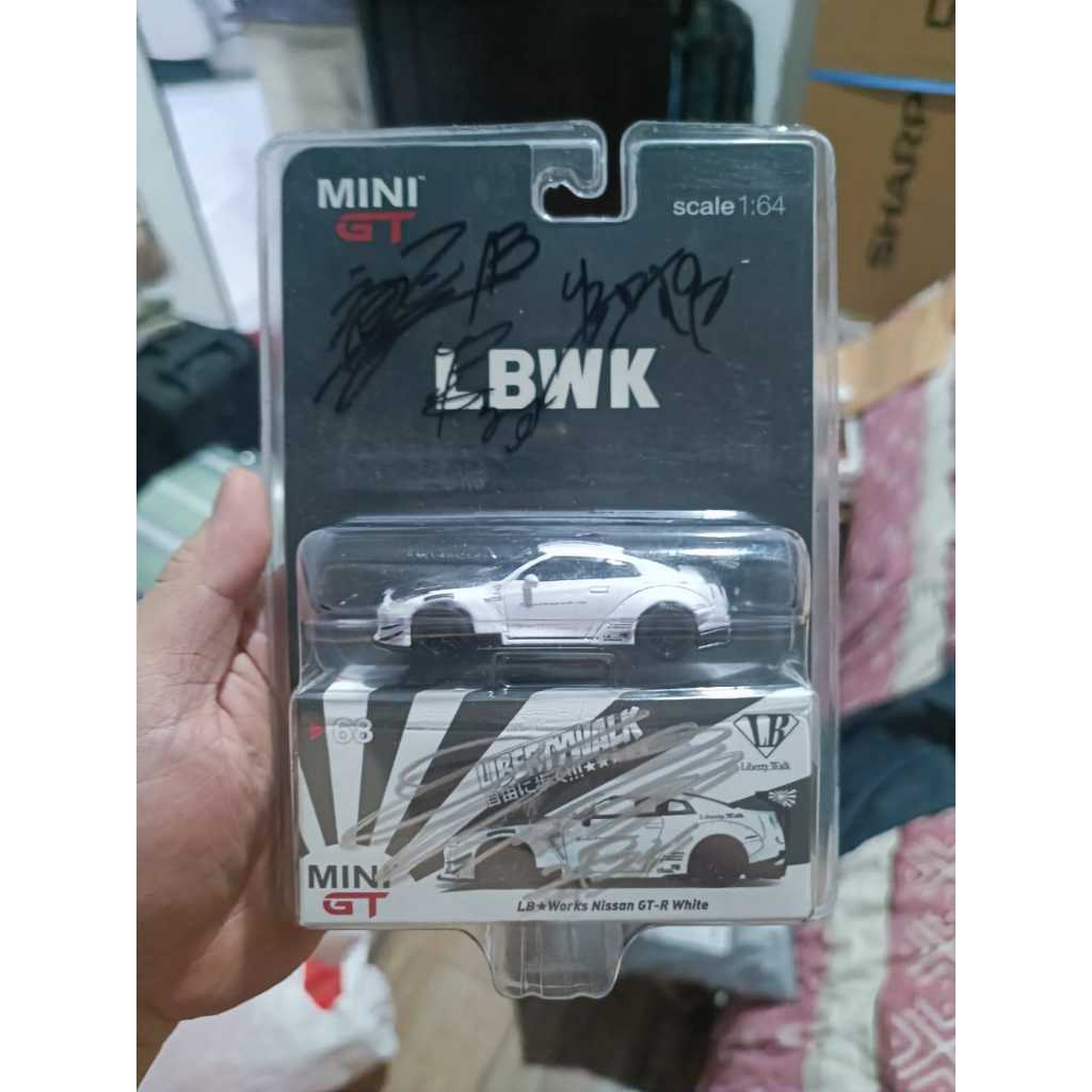 Jual Mini GT 68 Liberty Walk LBWK LB Works Nissan GT-R White GTR Japan ...