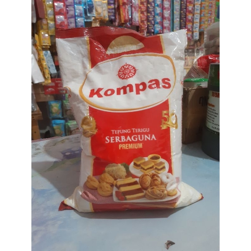 Jual tepung terigu serbaguna kompas 1 kg | Shopee Indonesia