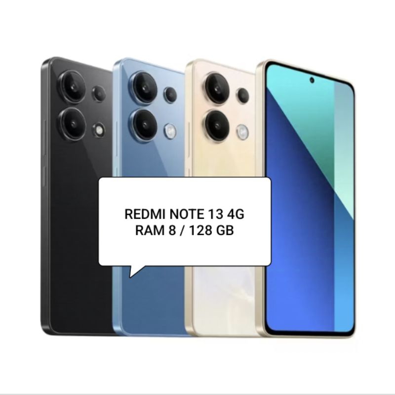 Jual XIAOMI REDMI NOTE 13 4G LTE RAM 8/128GB GARANSI RESMI | Shopee ...