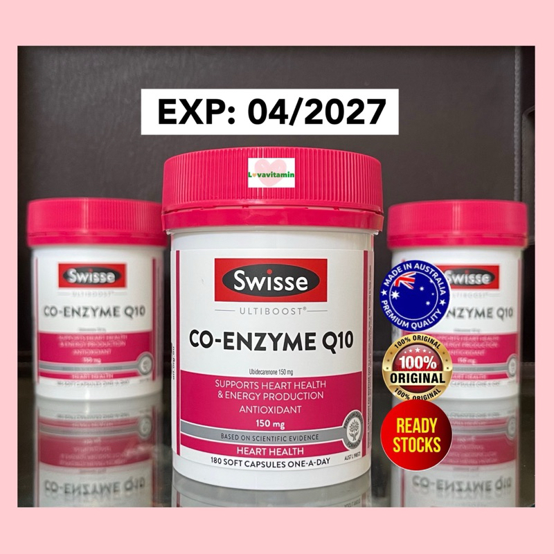 Jual Swisse Ultiboost Co Enzyme Q10 150mg 180 Capsules | Shopee Indonesia