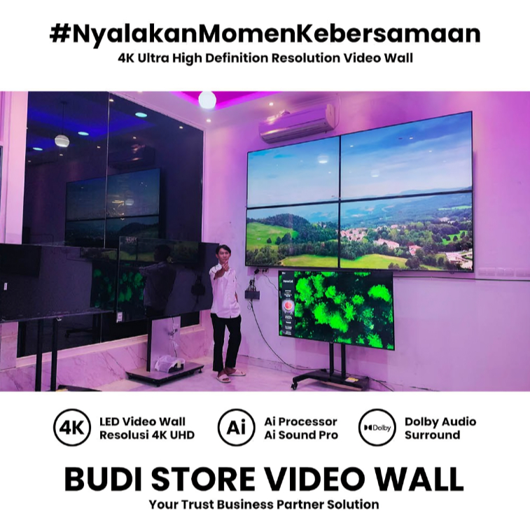 Jual 4K VIDEO WALL DISPLAY ALL IN ONE 1000 INCH VIDEOTRON LED SCREEN ...