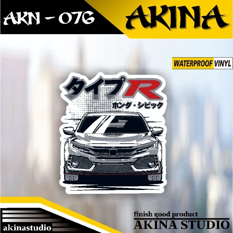 Jual sticker vinyl anti air civic type R FK8 front | stiker vinyl anti ...