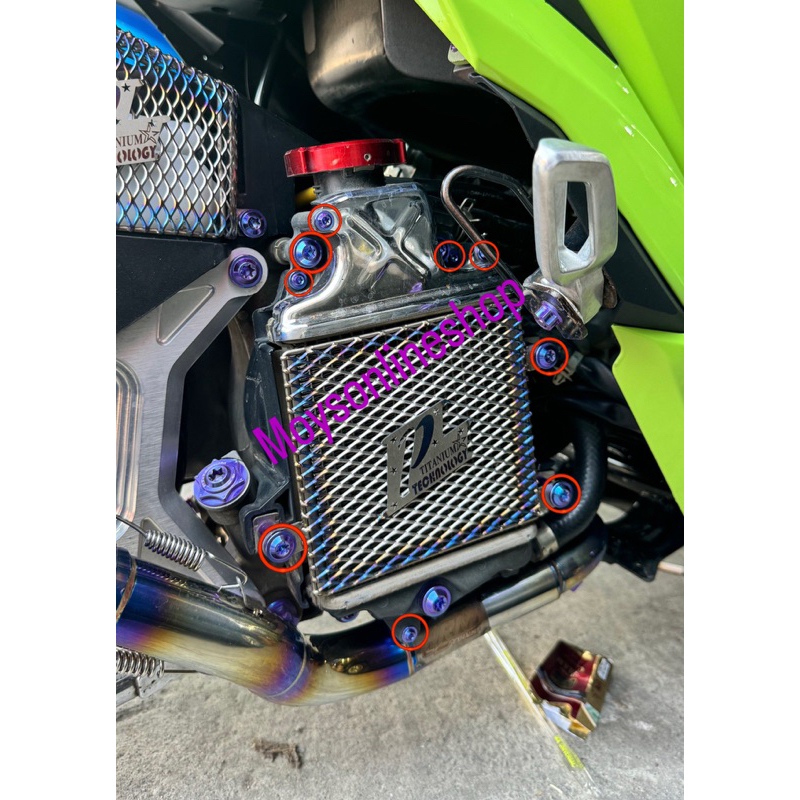 Jual Paketan baut titanium set radiator vario 125/150/pcx150/adv150 ...