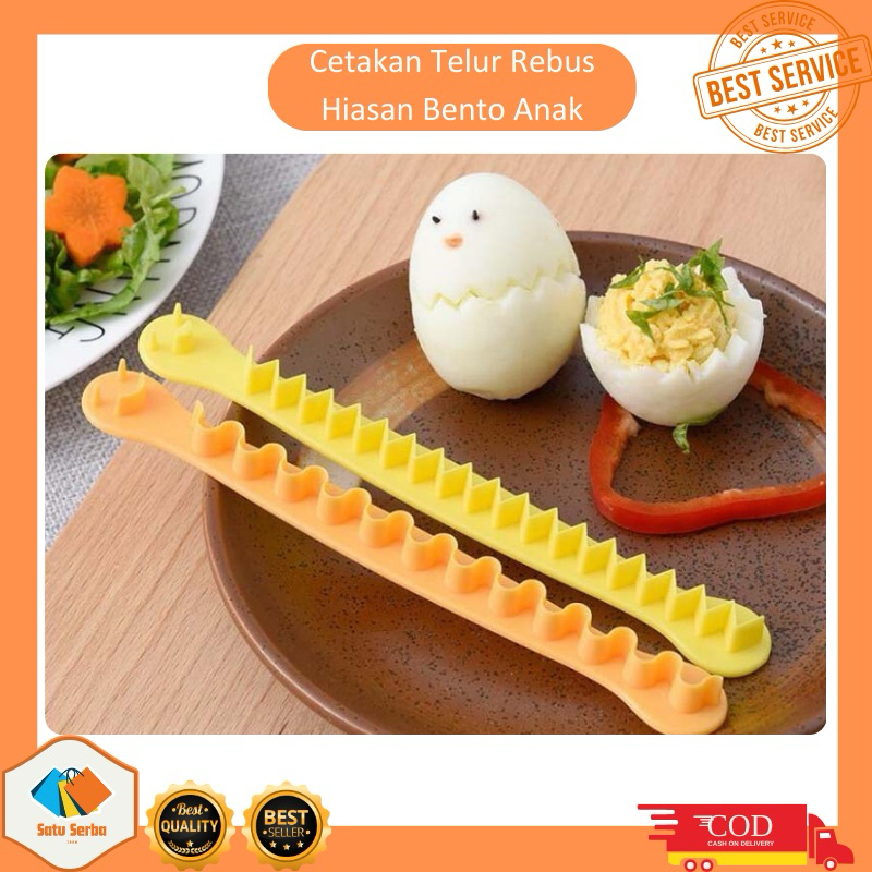 Jual B005 Cetakan Telur Rebus Alat Penghias Pemotong Telur 1 Set Isi 2 ...
