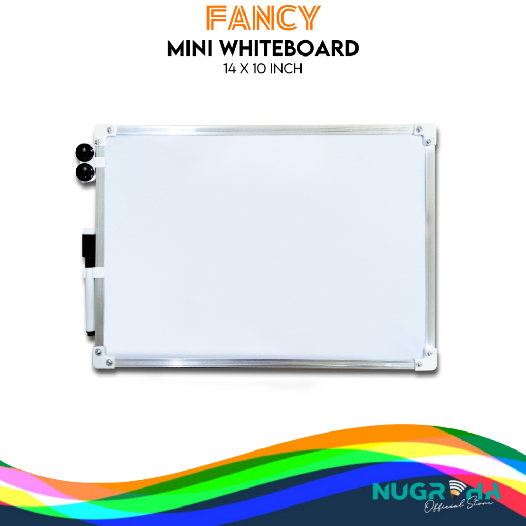 Jual PAPAN TULIS MINI 25 X 35 CM / MINI WHITE BOARD / WHITE BOARD WIPE ...