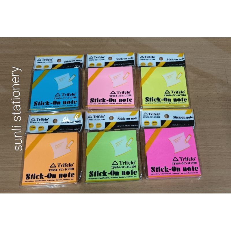 Jual STICK ON NOTE TRIFELO(TF654-5C+1C) | Shopee Indonesia