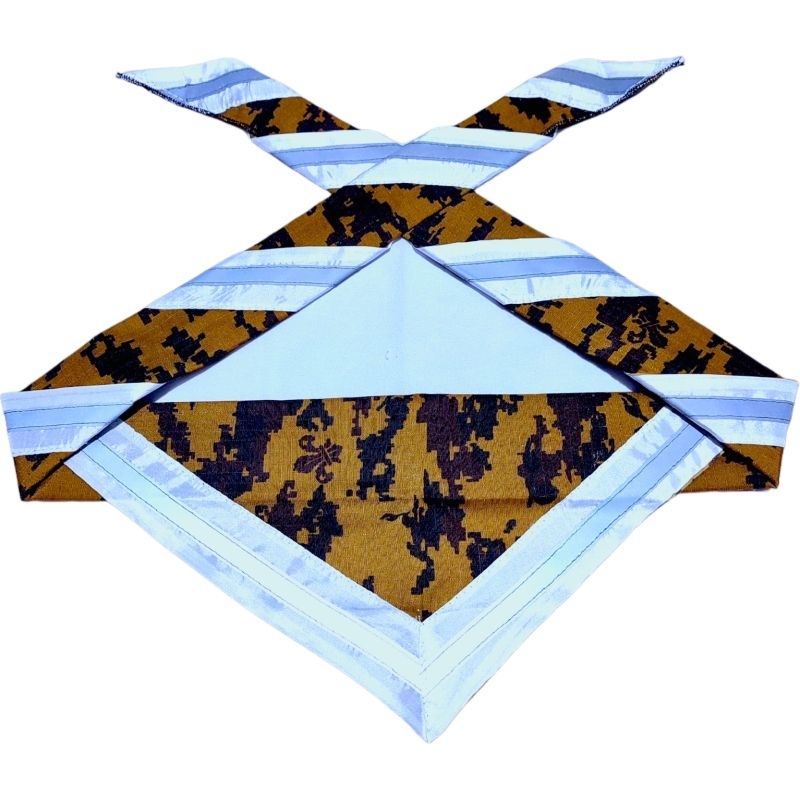 Jual Scraf pramuka loreng lis putih bahan ripstop premium menyala dalam ...