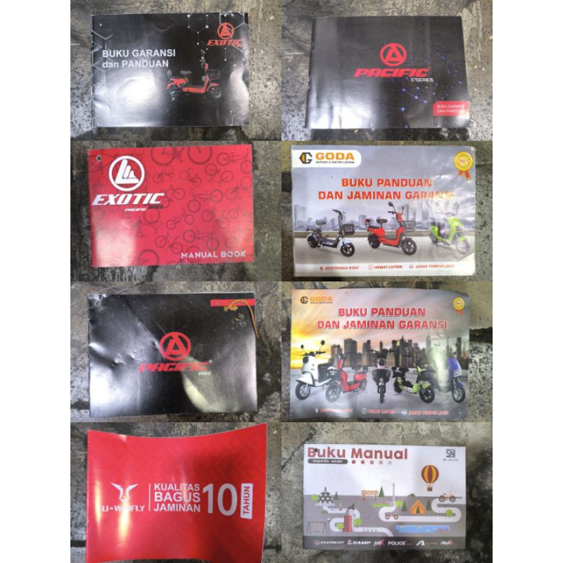 Jual Buku Majalah Kertas Garansi Sepeda Listrik Pasific Exotic Uwinfly ...