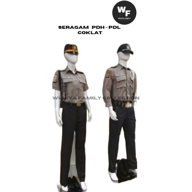 Jual seragam satpam pdh pdl coklat seragam pdh coklat seragam pdl coklat seragam satpam coklat ...