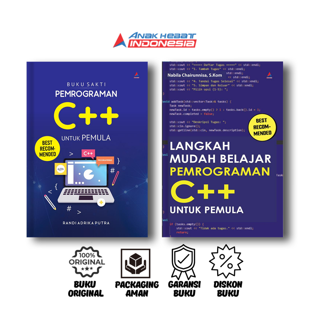 Jual Buku Langkah Mudah Belajar Pemrograman C++ | Buku Sakti ...