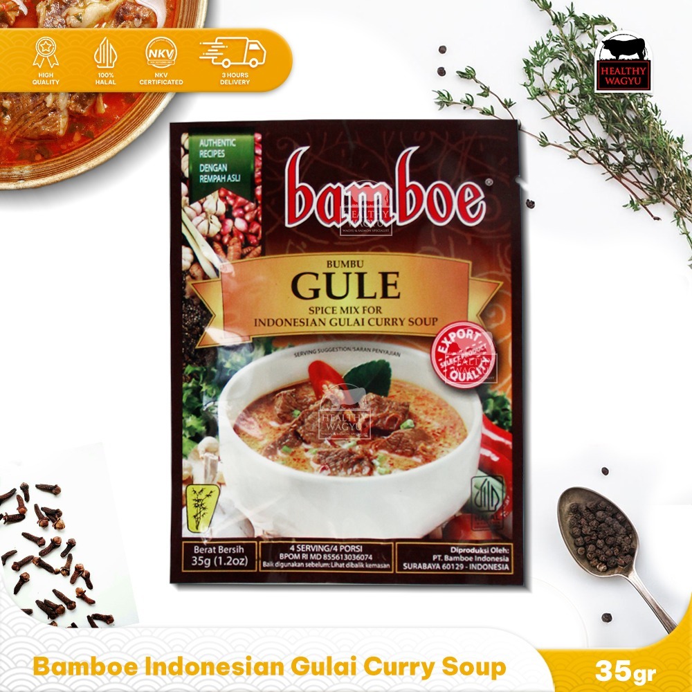 Jual Bamboe Bumbu Gule / Gulai | Indonesian Gulai Curry Soup Spice Mix ...
