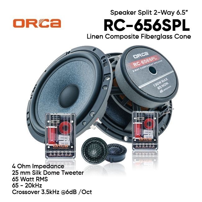 Jual Speaker Split Orca 656 SPL Speaker Orca 2 Way Premium | Shopee ...