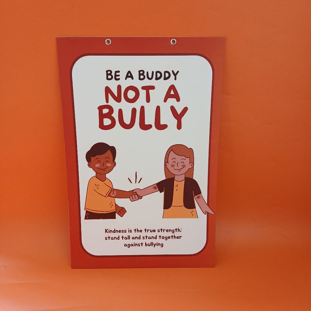 Jual Hard Poster A3 Stop Bullying - Hard Poster be a buddy not a bully ...