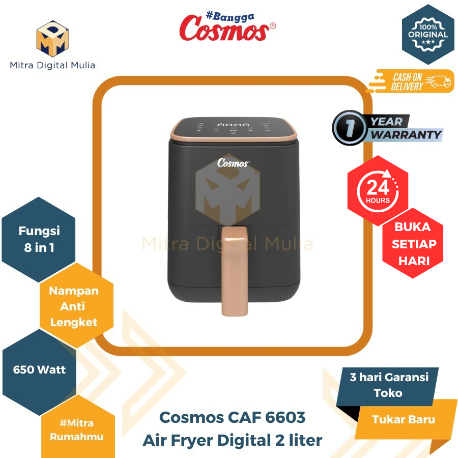 Jual Cosmos CAF 6603 Air Fryer 2 Liter | Shopee Indonesia