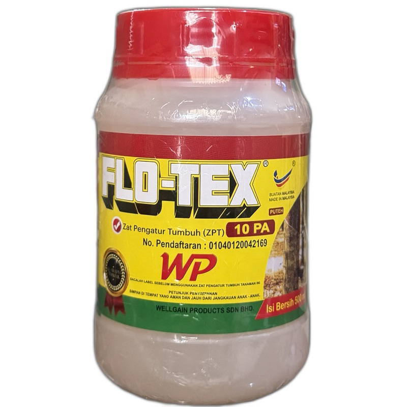 Jual FLO-TEX PUTIH 10 PA WP 500 ML/ZAT PENGATUR TUMBUH (ZPT) PENAMBAH ...