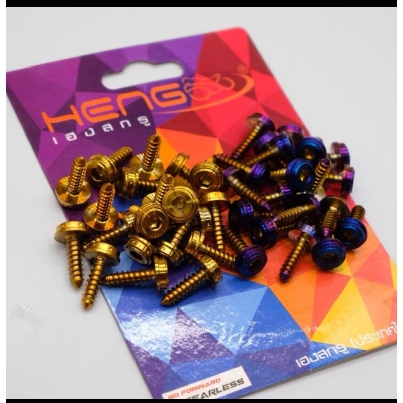 Jual baut cacing ulir baut probolt body yamaha BAUT BODI ULIR GOLD BLUE ...