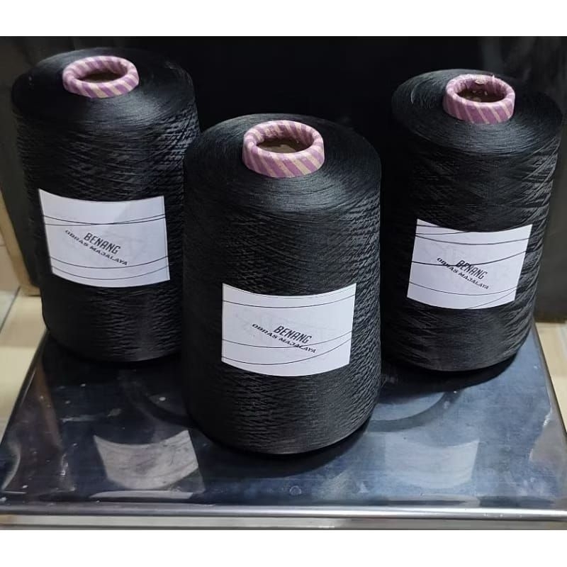 Jual Benang Obras POLYESTER Hitam 500 GRAM (1/2 KG) | Shopee Indonesia