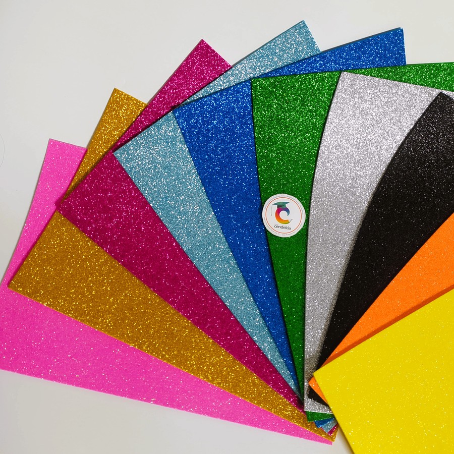 Jual Kertas Glitter Foam Busa Glitter A4 | Shopee Indonesia