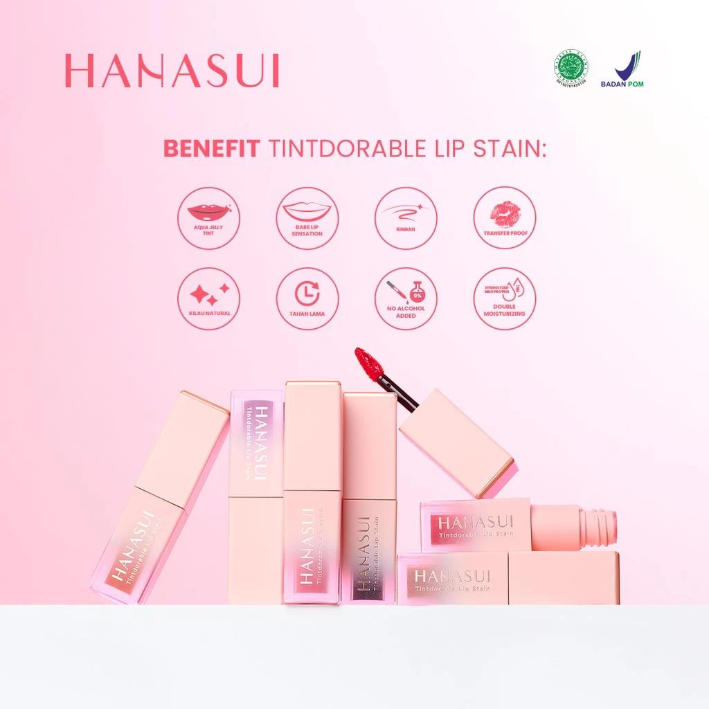 Jual Hanasui Tintdorable Lip Stain - Lip Tint | Shopee Indonesia