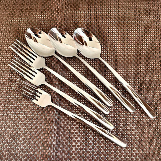 Jual sendok garpu makan Grace stainless premium tebal halus kilap ( 6 ...
