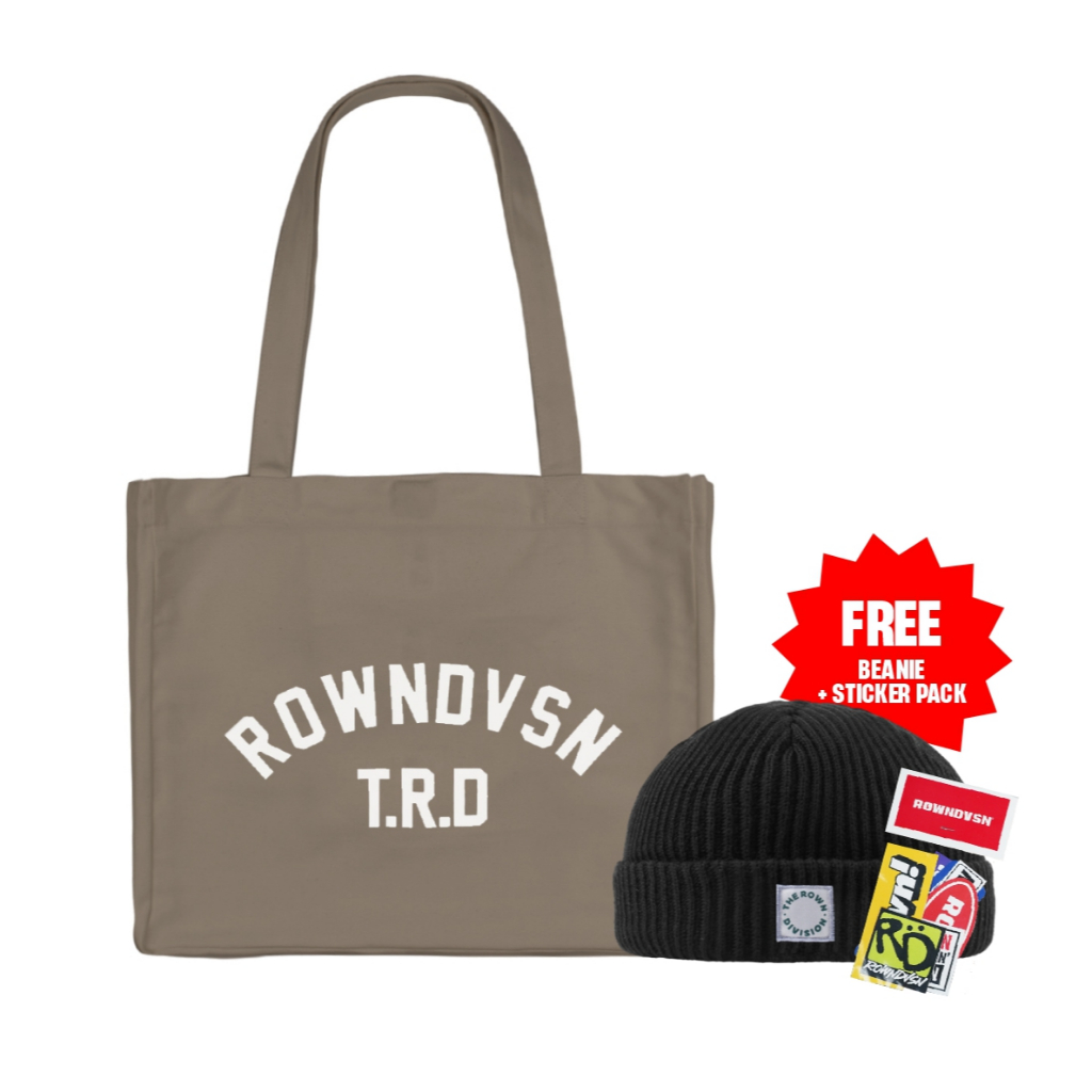 Jual [GRATIS BEANIE + STICKER PACK] Rown Division Stockroom Tote Bag ...