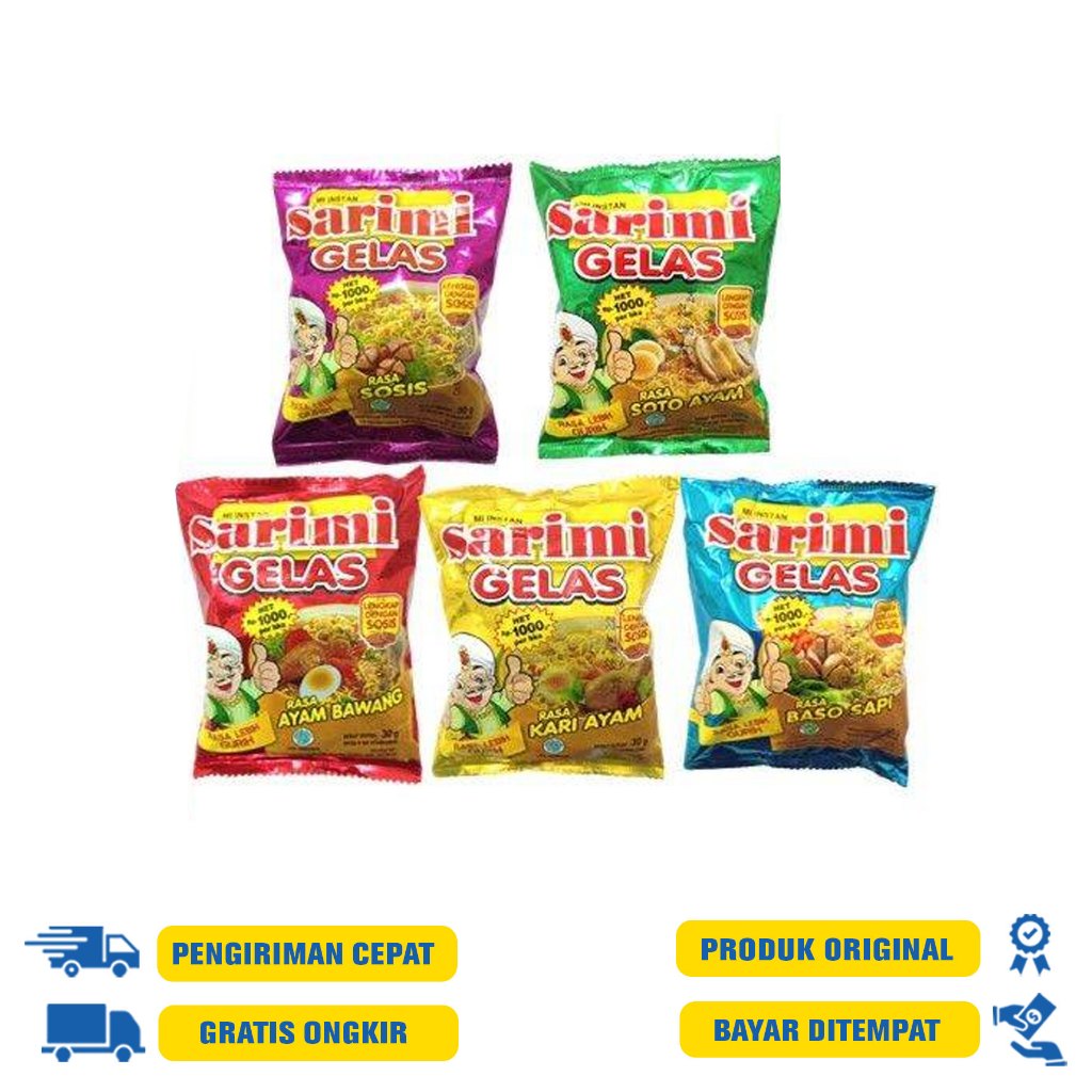 Jual SARIMI GELAS MI INSTAN 35 G.R | 30 G.R - SOTO AYAM | BASO SAPI ...
