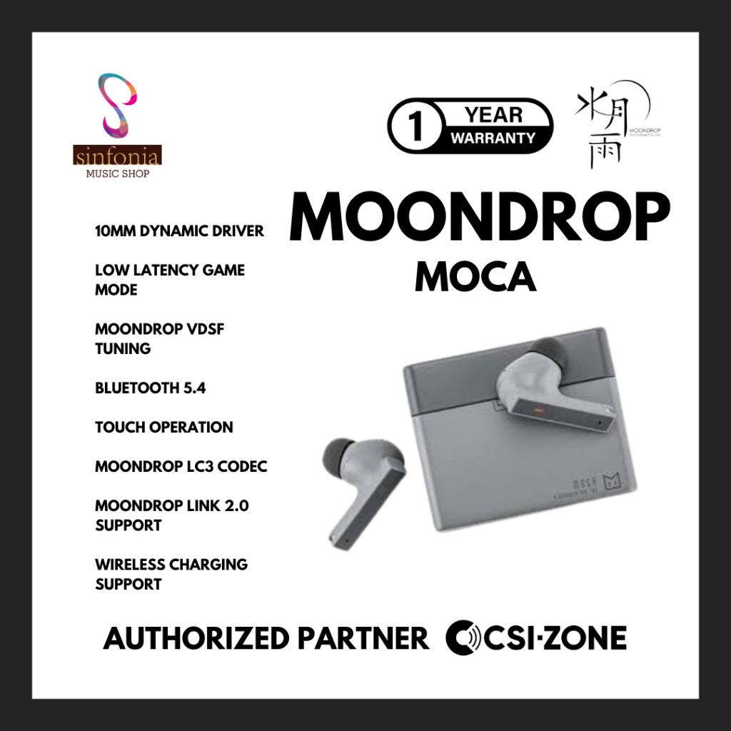Jual Moondrop MOCA 10mm Dynamic Driver Bluetooth True Wireless TWS ...