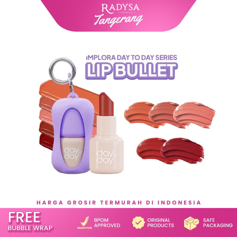 Jual 𝐑𝐀𝐃𝐘𝐒𝐀 𝐓𝐆𝐑 - IMPLORA Day To Day Lip Bullet / Keychain Lipstik ...