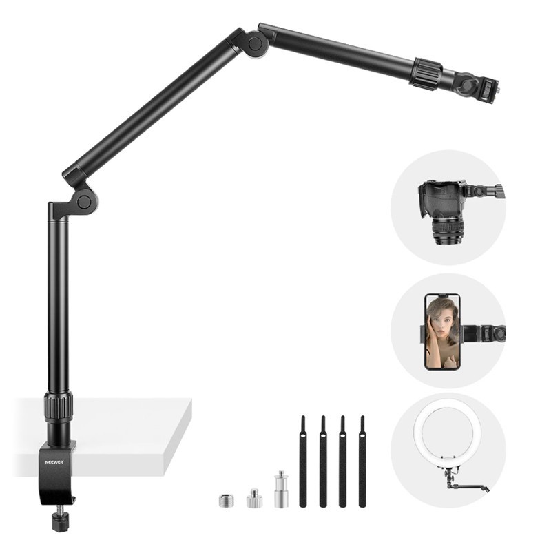 Jual Neewer ST3 Flexible Overhead Camera Mount Table Desk Stand Neewer ...