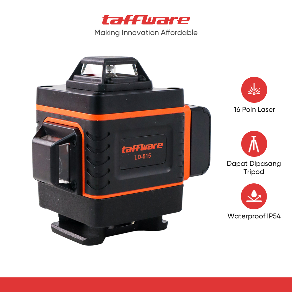 Jual Taffware Mesin Self Leveling 16 Line Green Laser 4D with Remote ...