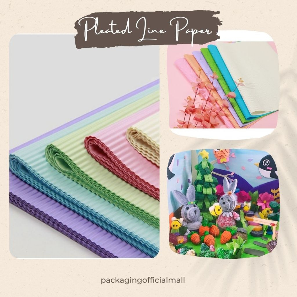 Jual PLEATED LINE PAPER / CELLOPHANE / FLORIST PAPER / KERTAS BUKET ...