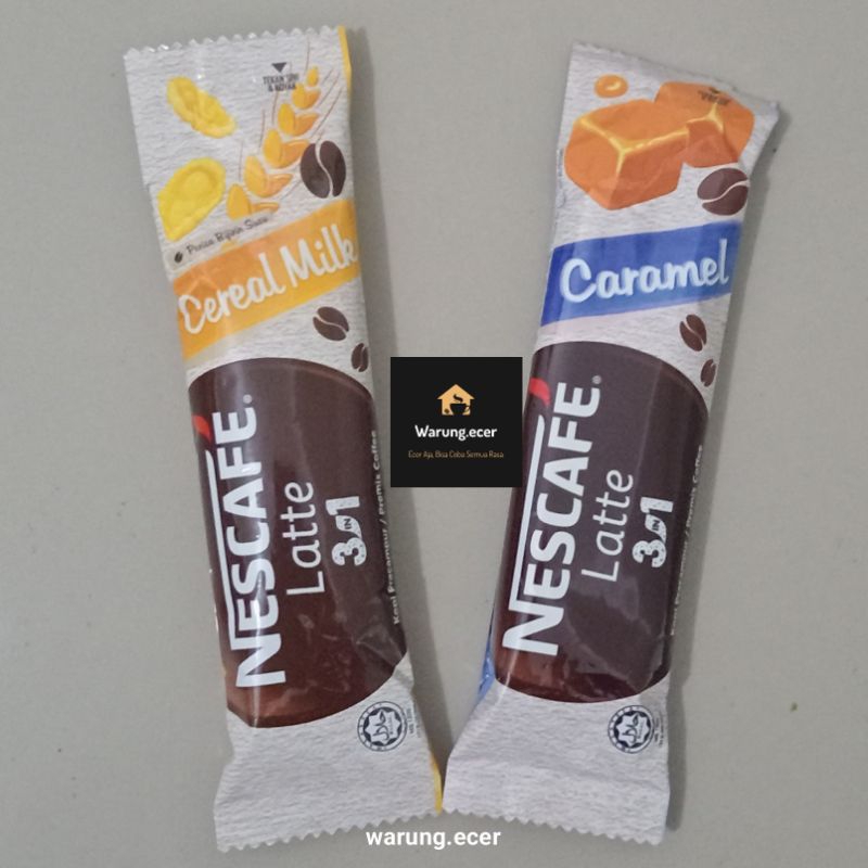 Jual ECERAN - Nescafe Latte 3in1 3 in 1 caramel / cereal milk limited ...