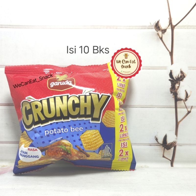 Jual Garuda Crunchy Potato Bee Kentang Rasa Ayam Panggang Isi 10 Bks ...