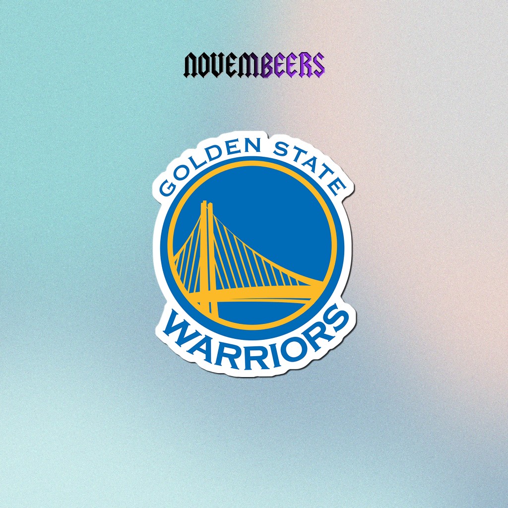 Jual Stiker Vinyl Golden State Warriors Sticker Vinyl Glossy NBA Team ...